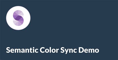 Semantic Color Sync Plugin Demo Figma