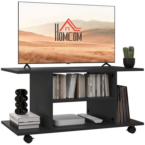 Modern Tv Cabinet Stand Storage Shelves Table Mobile Bedroom Furniture