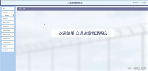 Springbootjavanodepythonphp交通违章管理系统【2024年毕设】 Csdn博客
