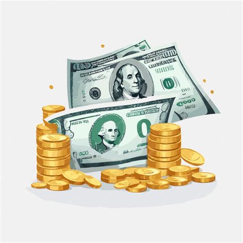Money Cartoon Vector On White Background Premium Ai Generated Vector