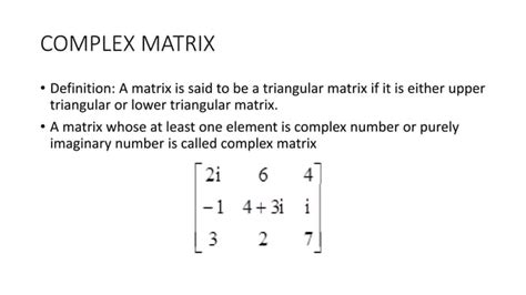 MATIX AND TYPES OF MATRIX PPTX