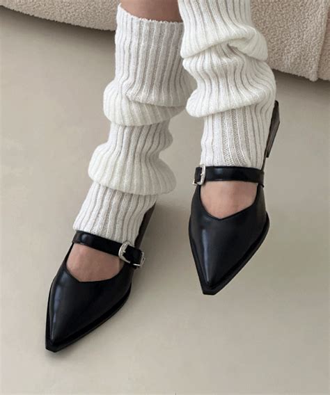 🖤반응최고빠른배송🖤 폭신 스틸레토 메리제인 플랫슈즈3cm 1746 에이블리