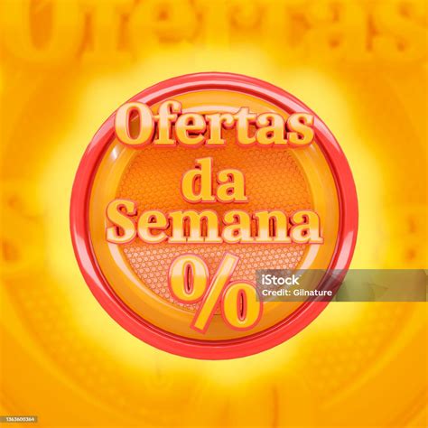 상점과 시장을 위한 프로모션 캠페인을 위한 금주의 배너 또는 포스터 제공 브라질 포르투갈어로 보내는 편지 3차원 형태에 대한 스톡 사진 및 기타 이미지 Istock