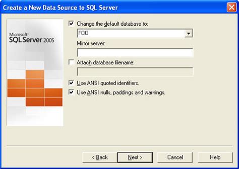 Sql Server Dsn And Odbc Configuration