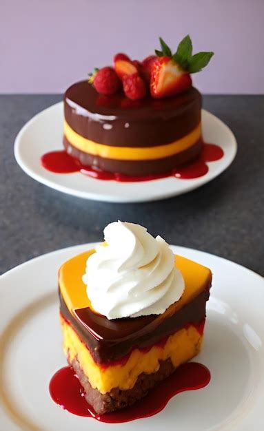 Premium Photo Pudding Art