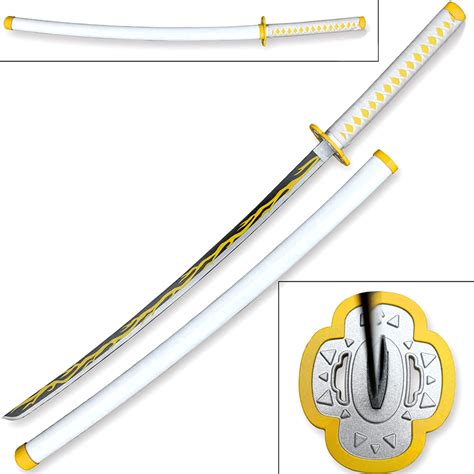 Art Of Thunder Yellow Nichirin Katana Kimetsu No Yaiba Agats