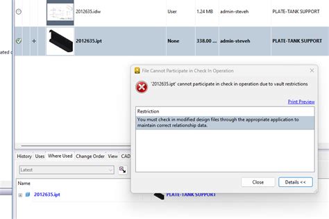 Solved Enforce Restriction From Checking Files In From Thick Client Is