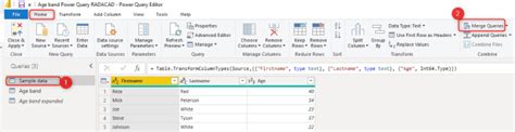 Age Banding In Power Bi Using Power Query Merge Queries Based On
