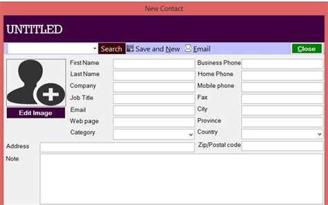 Design And Implementation Of A Computerized Contact Management System