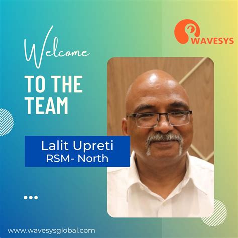 Abhishek Kumar On Linkedin Excited To Have Mr Lalit In The Team And Am Looking Forward To The Key