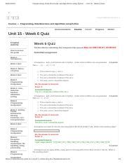 Week Assignment Pdf Programming Data Structures And Algorithms Using Python