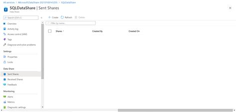 Creating Azure Data Shares For Azure Sql Database