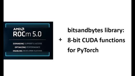 Amd Gpu Linux Bitsandbytes Installation Step By Step Guide For 8 Bit Functions Youtube