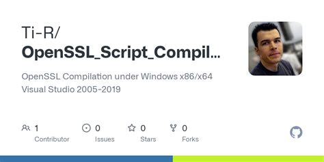 GitHub Ti R OpenSSL Script Compilation Windows OpenSSL Compilation Under Windows X X