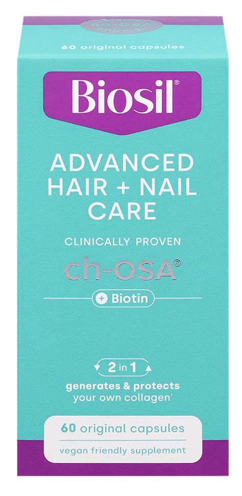 Biosil Advanced Hair Biotin Kapsulės 60 Vnt Moonmartlt