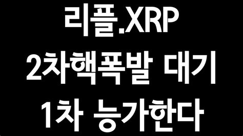 리플xrp2차핵폭발대기1차능가한다 Youtube