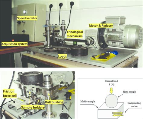 Architecture Of The Reciprocating Friction Tester And Test Download Scientific Diagram