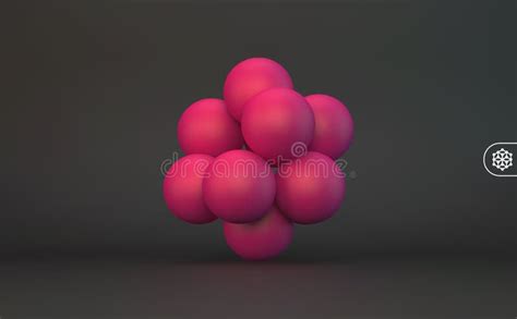 Abstract Molecular Structure With Particles Scientific Background Connection Structure Stock