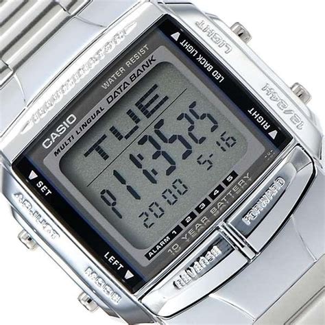 Casio Db 360n 1aef Montre Acier Argent Carrée Casio Gris Homme