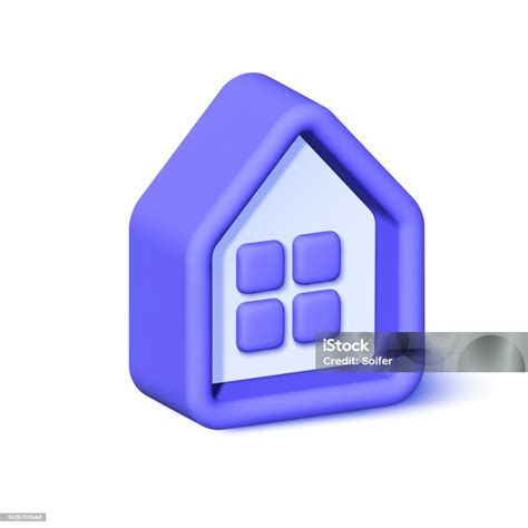 최소한의 집 상징 3d 스타일의 홈 아이콘 어떤 목적으로든 훌륭한 디자인 부동산 모기지 대출 개념 3d 벡터 아이콘 0명에 대한 스톡 벡터 아트 및 기타 이미지 Istock