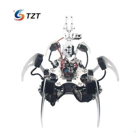 DOF Aluminium Hexapod Robotic Spider Six Legs Robot With Claw LD Servos Controller In