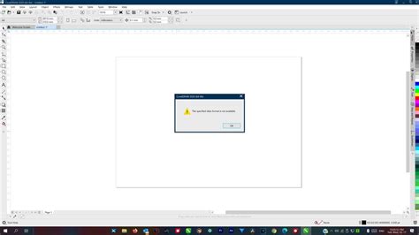 Screenshot Paste Error Coreldraw Graphics Suite 2020 For Windows Coreldraw Graphics Suite