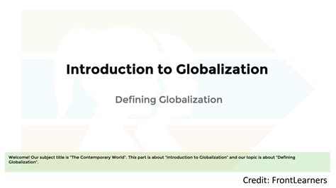 SOLUTION Chapter 1 Introduction To Globalization Studypool