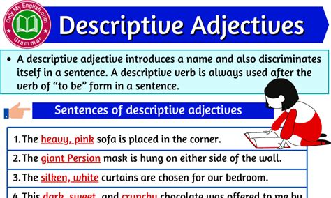 Descriptive Adjectives Definition Examples And List Onlymyenglish