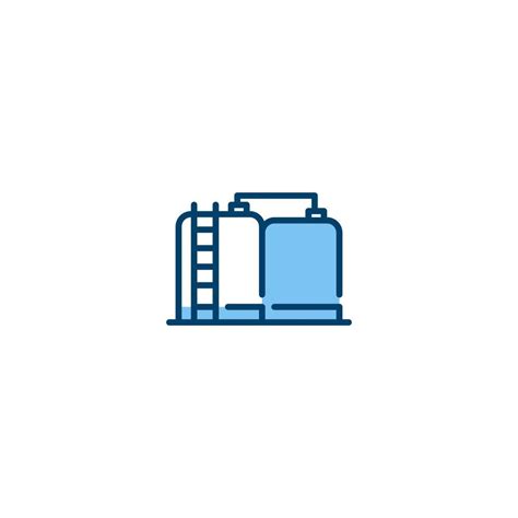 Oil Storage Filled Line Icon Linear Style Sign For Mobile Concept And Web Design Outline