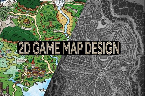 Design 2d 3d Game Map Environment Tileset Landscape Travel World