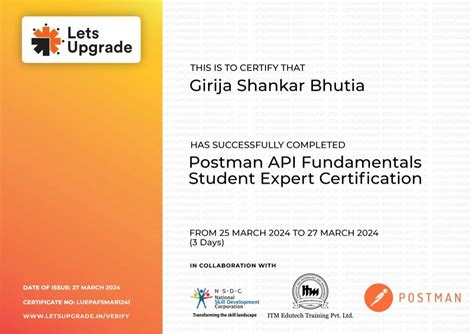 Girija Shankar Bhutia On Linkedin Letsupgrade Postman Api