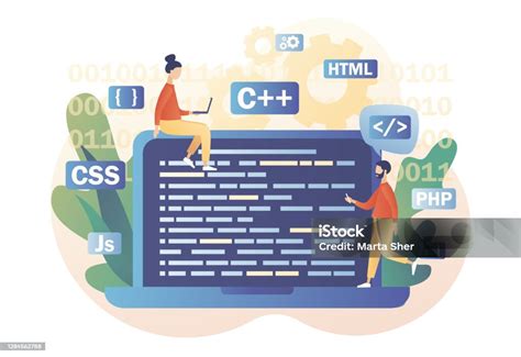 작은 프로그래머 또는 개발자는 코드 프로그래밍 언어를 만듭니다 프로그래밍 및 엔지니어링 개발 Php Html C Css Js