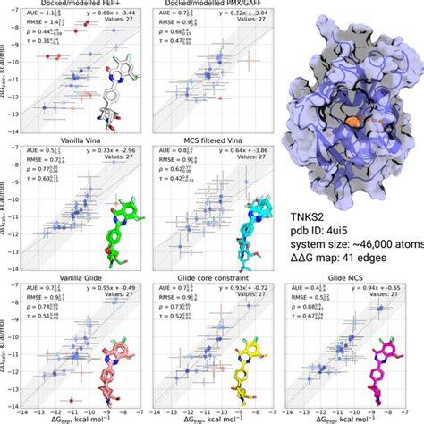 Comparison Of Experimentally Measured And Calculated Binding Affinities Download Scientific