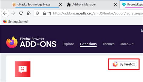 Mozilla Adds Two Firefox Add On Badges Verified And By Firefox Ghacks Tech News