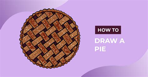 Pie Drawing Easy Step By Step