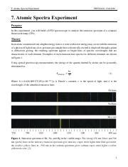 Atomic Spectra Lab Manual Pdf Atomic Spectra Experiment PHYS Fall Atomic