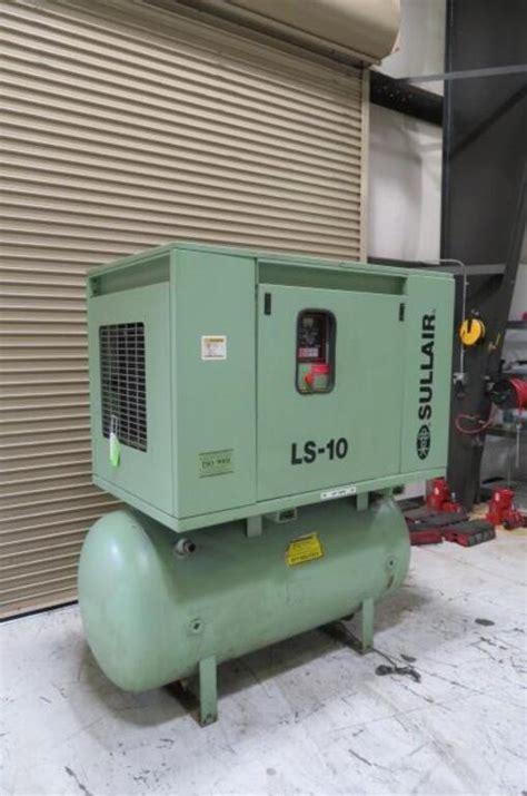 Used Sullair Ls 10a 40hasul Rotary Screw Air Compressor