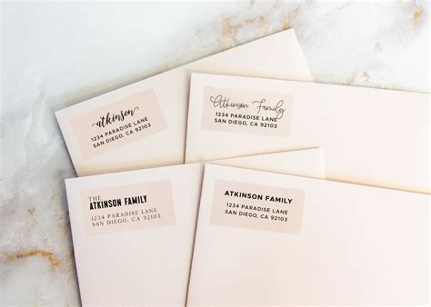 Personalized Custom Clear Return Address Labels H X W Etsy