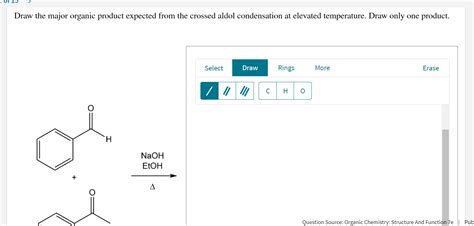 Solved Draw The Major Organic Product Expected From The