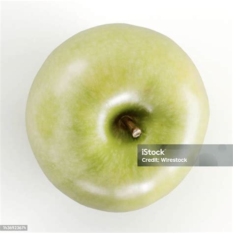 스튜디오 조명 아래 흰색 배경에 격리된 3d 렌더링된 녹색 사과의 클로즈업 0명에 대한 스톡 사진 및 기타 이미지 0명 3차원 형태 건강한 식생활 Istock