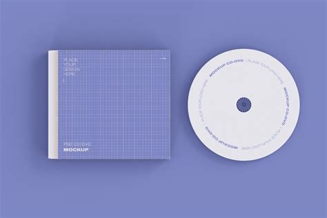 Cd 및 케이스 모형 프리미엄 Psd 파일