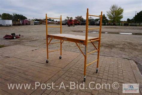 Rolling Scaffolding Length Elsenpeter Auctions Real Estate Inc Dba Post A Bid Com