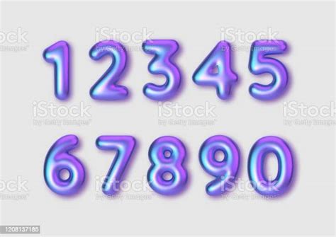 사실적인 3d 글꼴 색상 무지개 진주 숫자입니다 황금 풍선의 형태로 번호입니다 제품 광고 웹 배너 전단지 인증서 및 엽서용 템플릿입니다 벡터 일러스트레이션 3차원 형태에