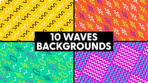 Waves Backgrounds Elements Ft 2d And After Effects Envato