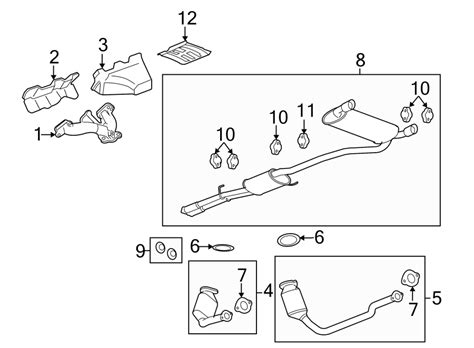 2007 Saturn Ion Exhaust System Diagram