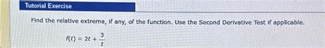 Solved Tutorial Exercisefind The Relative Extrema If Any