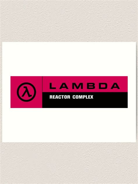 Half Life Lambda Complex Reactor Complex Signage Neon Pink Art