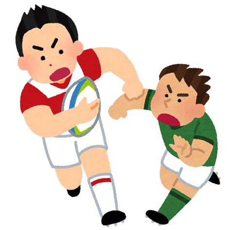 ラグビー選手のイラスト（男性） かわいいフリー素材集 いらすとや
