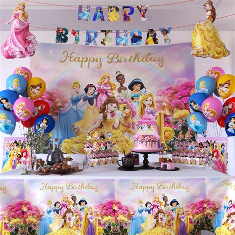 Princess Birthday Party Supplies Wittyprintables