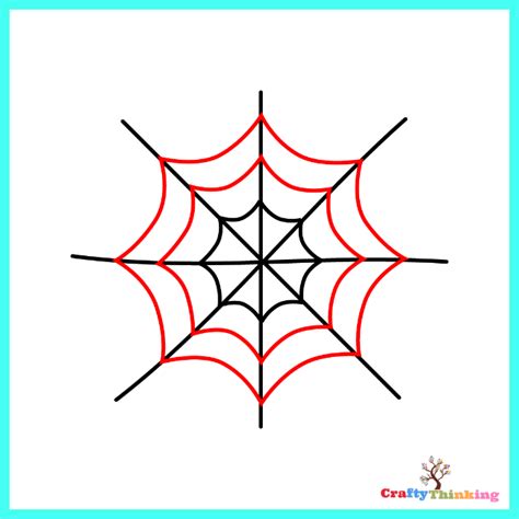 How To Draw A Spiderweb Step By Step CraftyThinking
